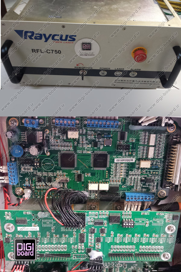 تعمیر لیزر برش raycus ریکاس - دیجی برد