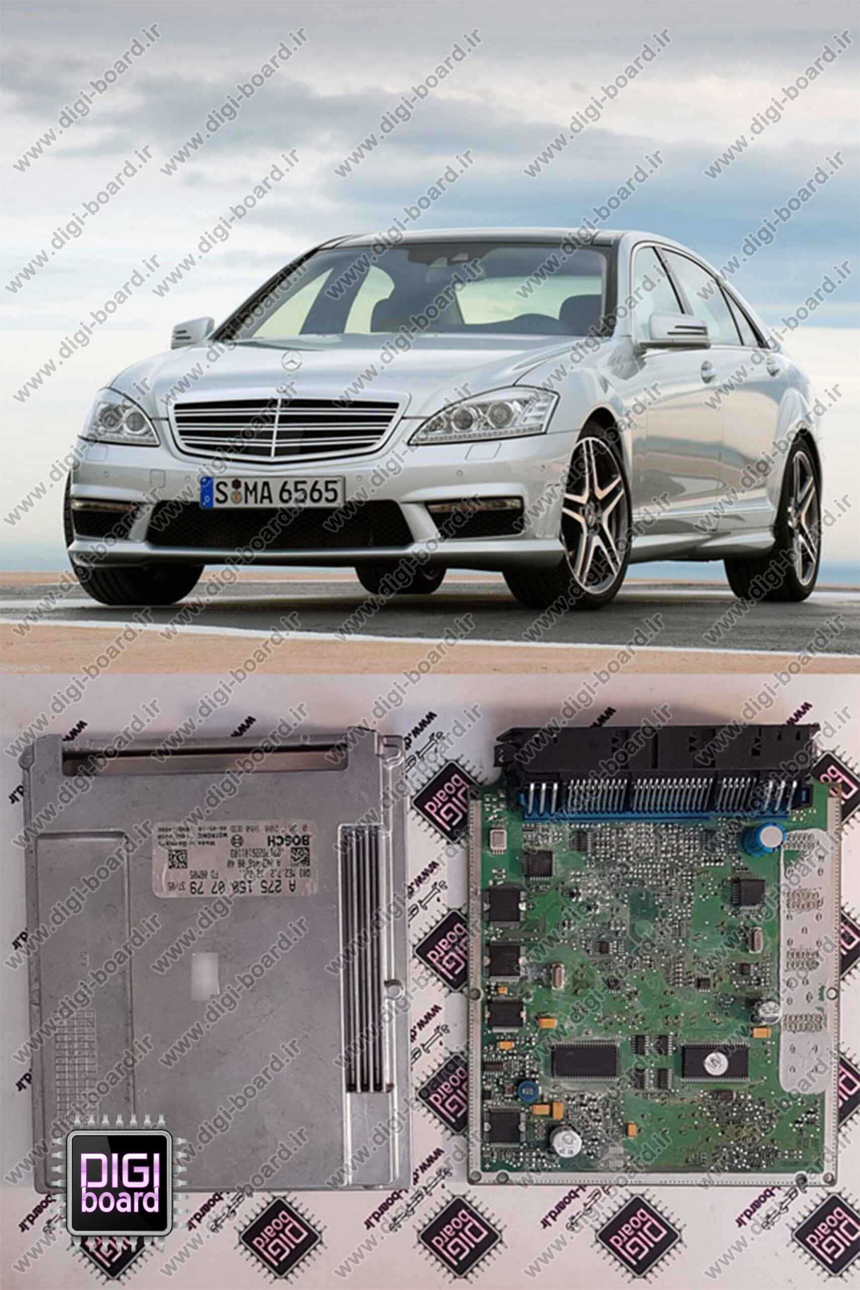 تعمیر ECU ای سی یو بنز V12 S500 - دیجی برد